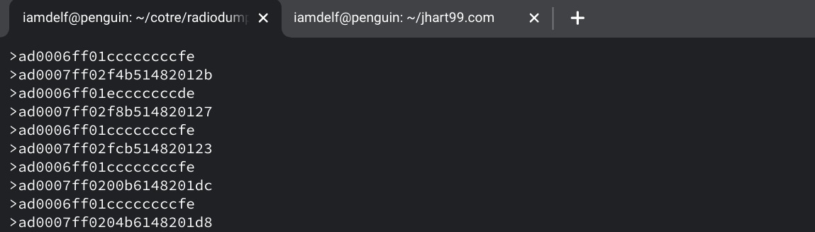 Memory dumper for the COTRE CO01D radio