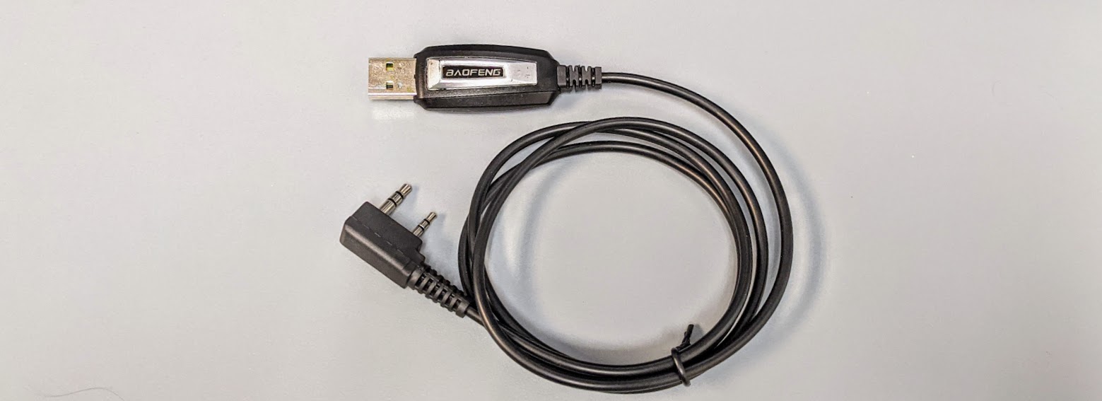 Programming cables for the CO01D radio